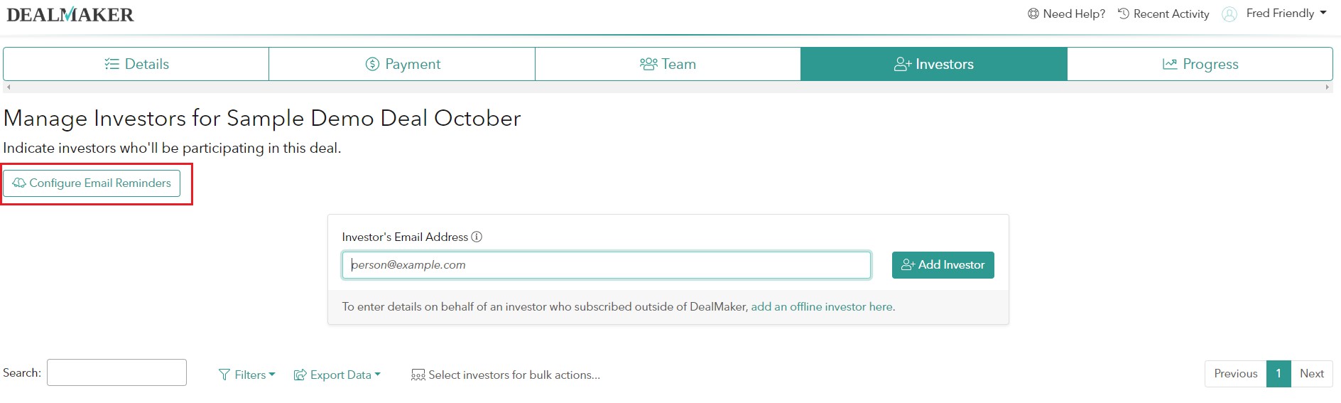 Changing Reminder Frequency – DealMaker Issuer Center